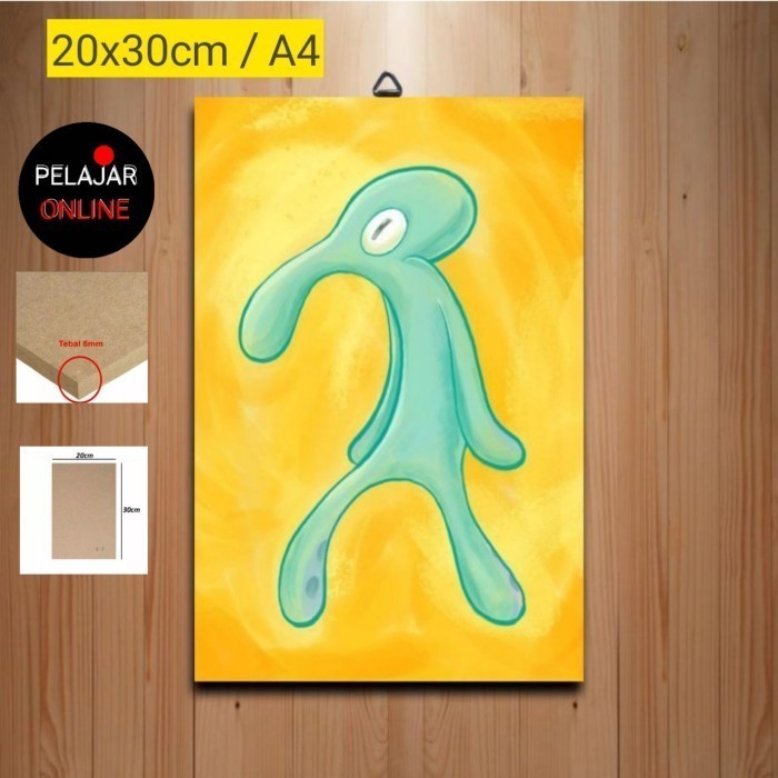 Jual HIASAN DINDING SPECIAL EDITION LUKISAN SQUIDWARD TAMPAN DAN BERANI ...