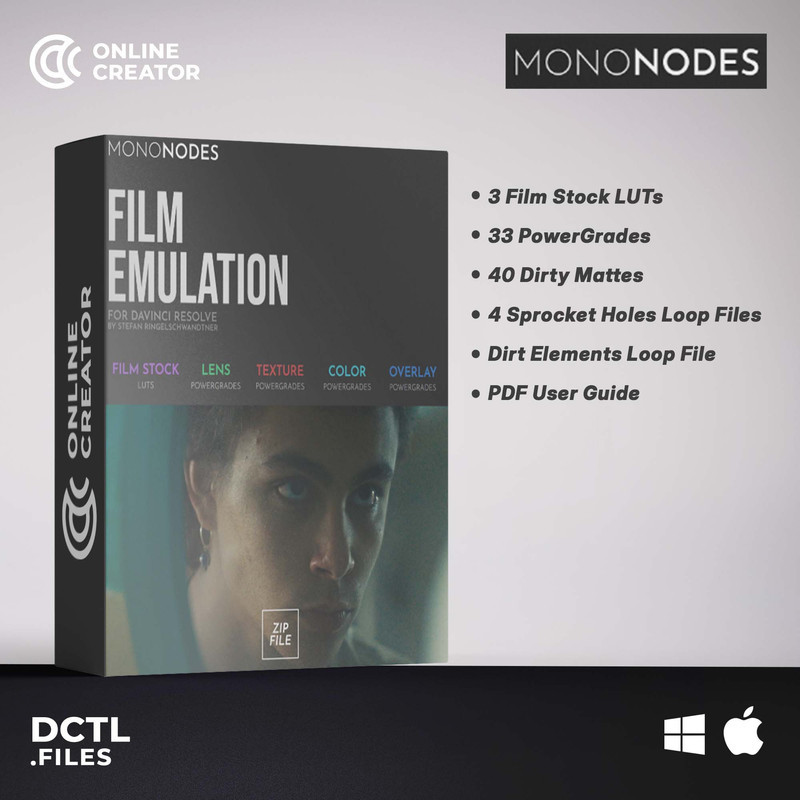 Jual MonoNodes Film Emulation Davinci Lut Powergrade | Shopee Indonesia