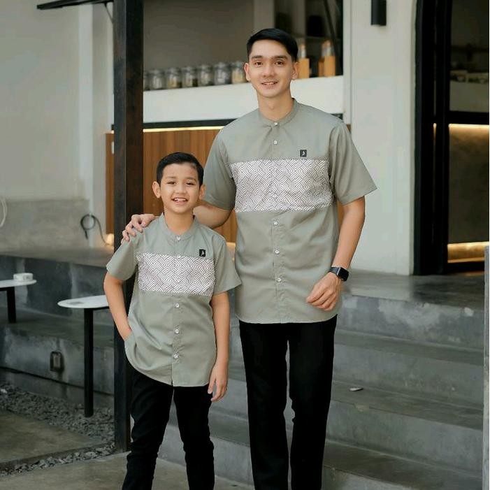 Jual Koko Couple Ayah dan Anak Terbaru 2024 Kurta Sage Viral Terbaru Dewasa dan Anak | Shopee ...