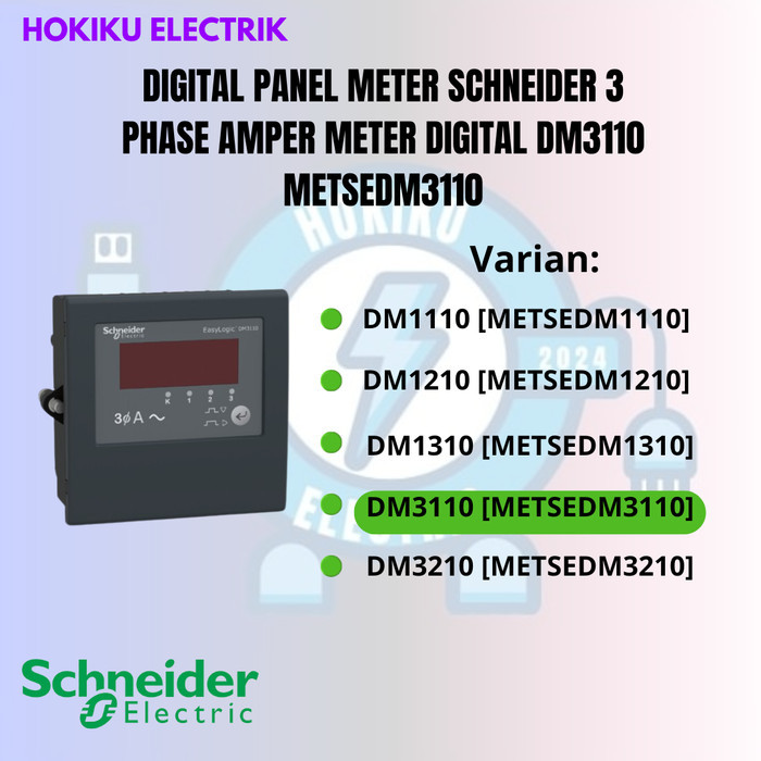 Jual DIGITAL PANEL METER SCHNEIDER 3 PHASE AMPER METER DIGITAL DM3110 METSEDM3110 | Shopee Indonesia