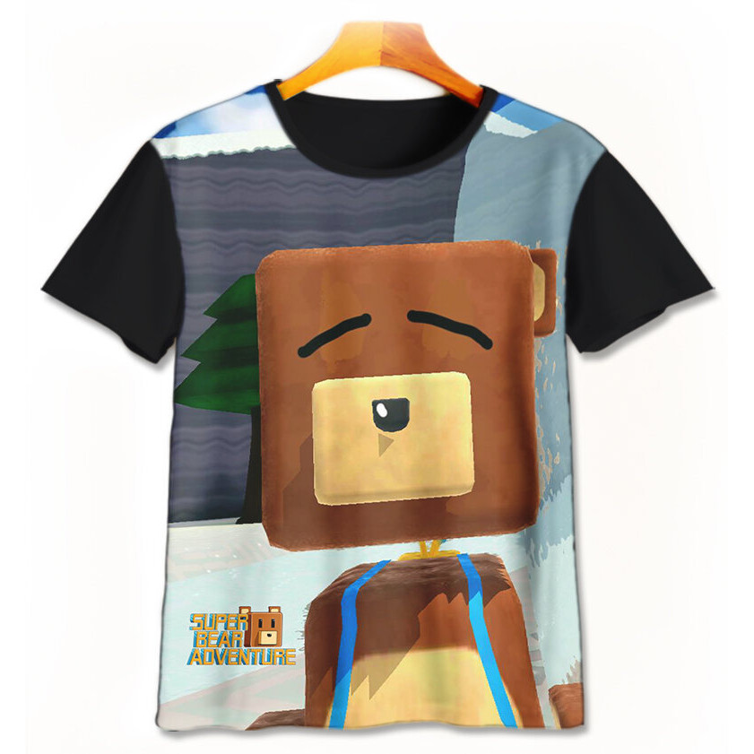 Jual Baju Kaos Anak Terbaru 3D Kartun Game Super Bear Adventure V2 ...