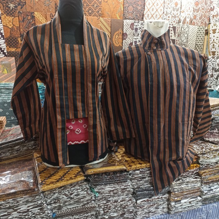 Jual Baju Lurik Jawa Sorjan Kebaya Lurik Pakaian Adat Batik Jogja | Shopee Indonesia