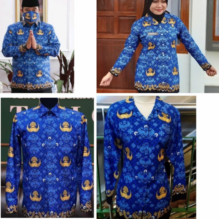 Jual Batik Korpri Terbaru Pria Dan Wanita Seragam Pns | Shopee Indonesia