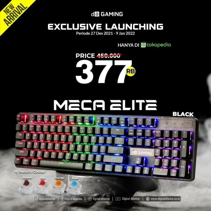Jual NEW Keyboard Digital Alliance Meca Elite Full Size Keyboard DA ...