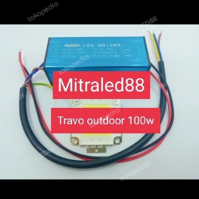 Jual TRAVO LAMPU SOROT LED 100W 100WATT LED DRIVER BALLAST OUTDOOR PJU ...