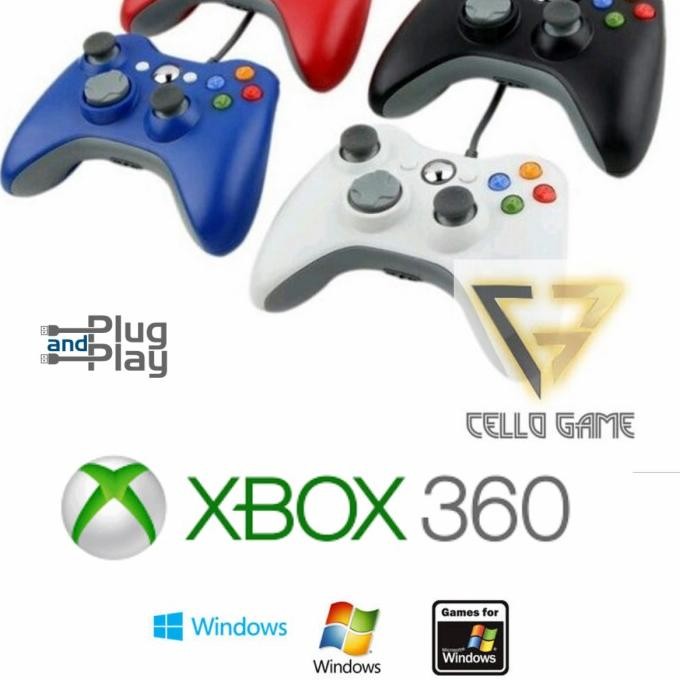 Jual Stik Pc Xbox 360 Kabel Wired Microsoft Stick /Joystik /Controler ...