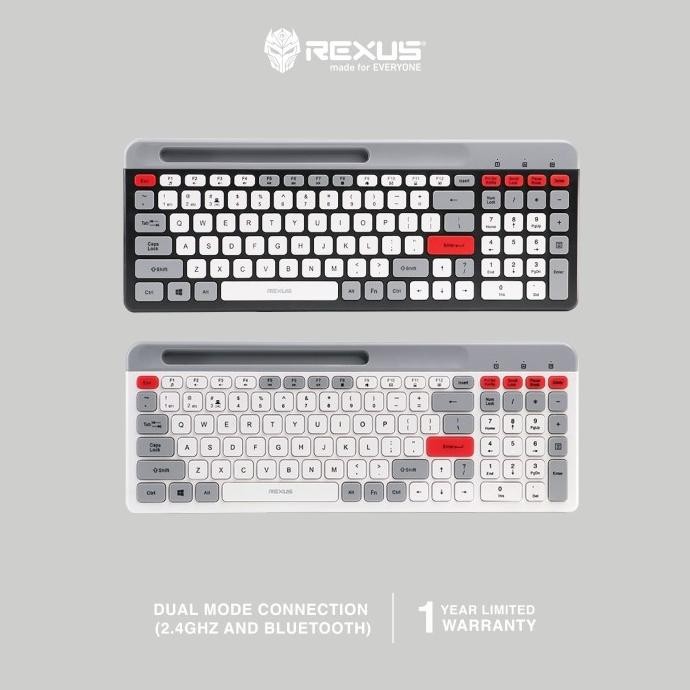 Jual HARGA DISC - Rexus Keyboard Dual Connection Mosaic KB02 | Shopee ...
