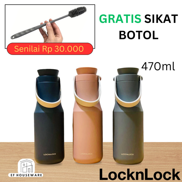 Jual [FREE SIKAT BOTOL] LocknLock Metro Double Tumbler 470ml (LHC4202) | Shopee Indonesia