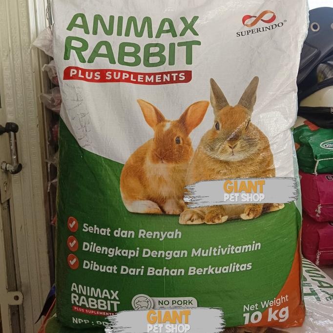 Jual ANIMAX RABBIT 10KG | ANIMAX MAKANAN KERING HEWAN KELINCI | Shopee ...