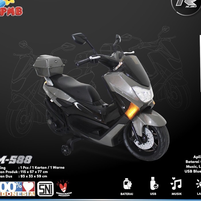 Jual Motor Aki PMB M 588 RAID NMAX ( KHUSUS GOSEND ) | Shopee Indonesia