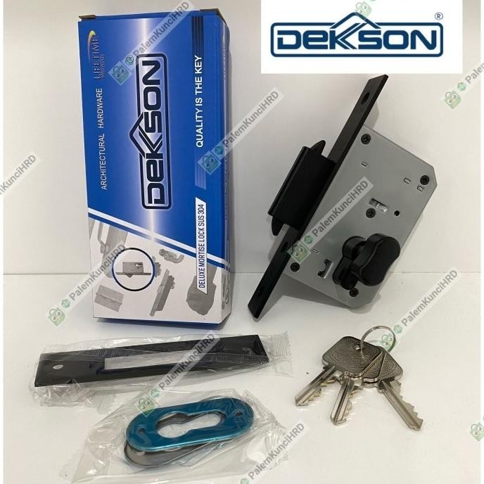 Jual Produk Baru!! Mortise Dekkson 84100 black+ kunci knob Dekson ...