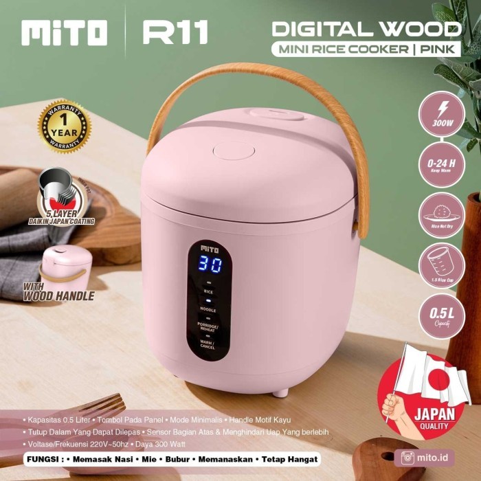 Jual Tebaru Mito R11 Premium digital Mini Rice Cooker 0.5 Liter ...