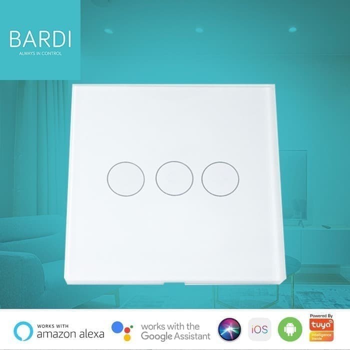 Jual BARDI Smart Wall Switch 3 Gang Saklar Sentuh Touch Wifi Otomatis ...