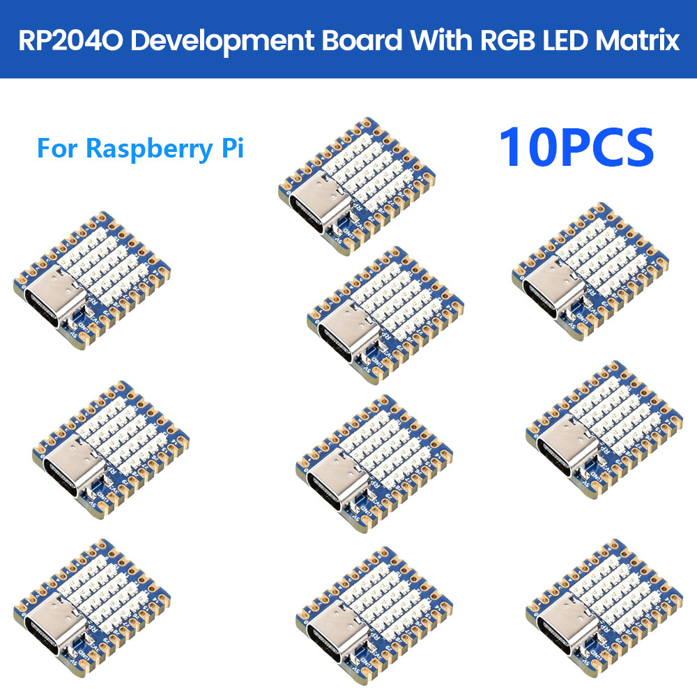 Jual TAM For Raspberry Pi RP2040 Mini Development Board 5 × 5 RGB LED Matrix Module Type-C ...
