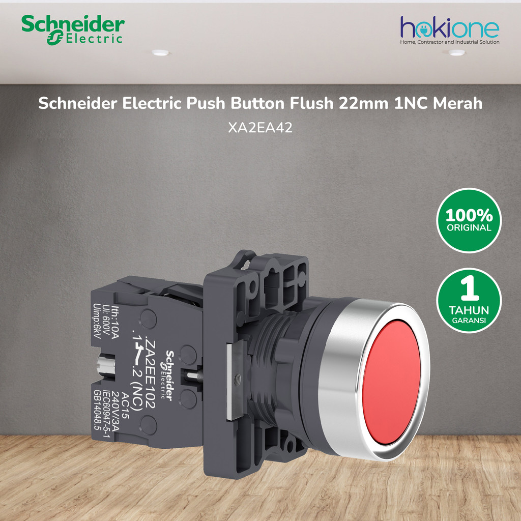 Jual Schneider Harmony XA2 Push Button 22mm 1NC Merah - XA2EA42 | Shopee Indonesia