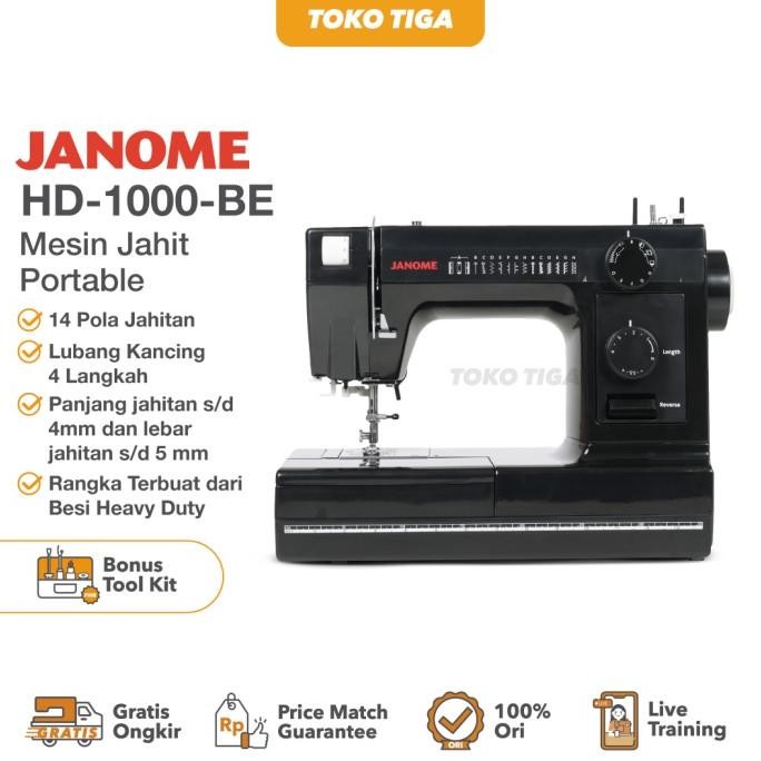 Jual Mesin Jahit JANOME Heavy Duty HD1000 / HD-1000 (Black Edition) | Shopee Indonesia