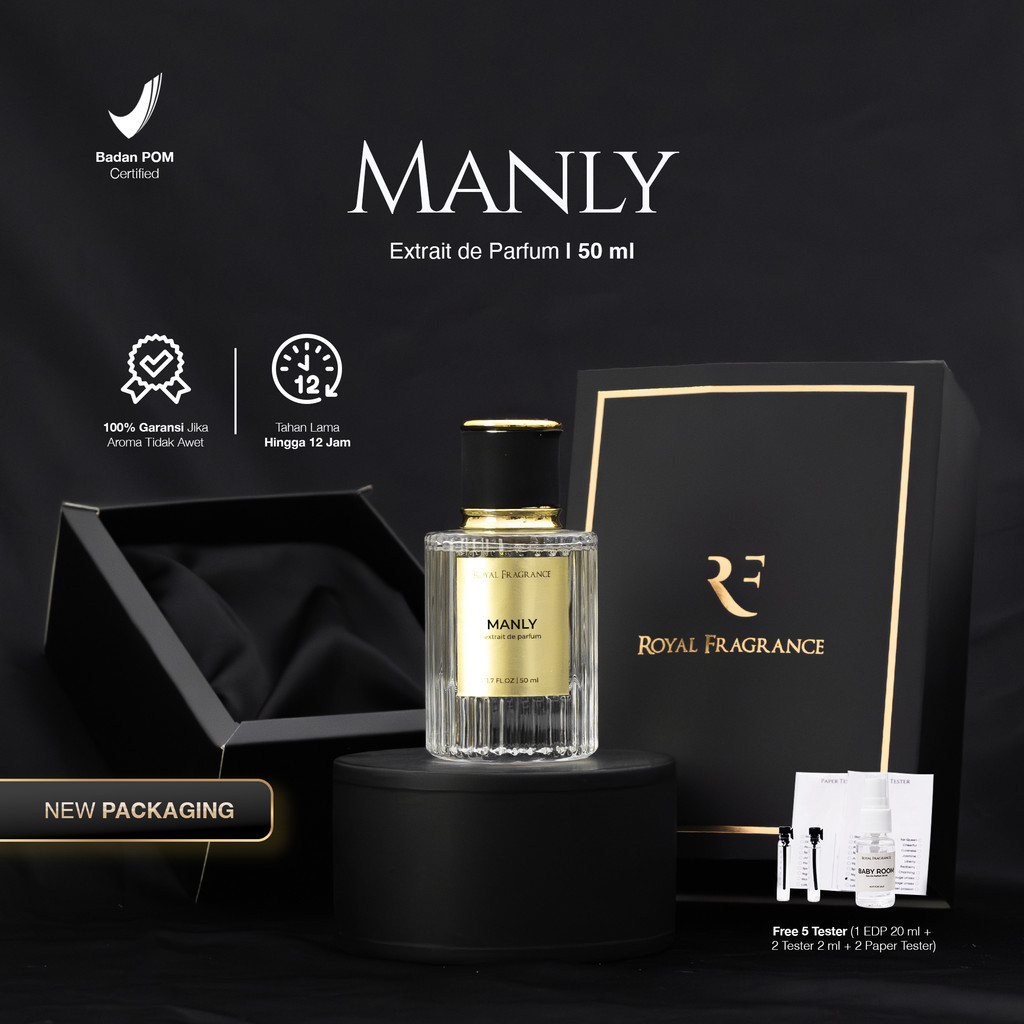 Jual EXTRAIT PARFUM MANLY FOR MAN - ROYAL FRAGRANCE | Shopee Indonesia