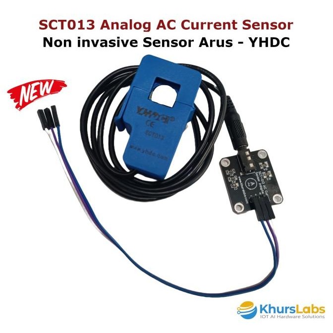 Jual HARGA DISC - SCT013 010 10A 1V Non invasive AC Current Sensor Arus Klem Transformer ...