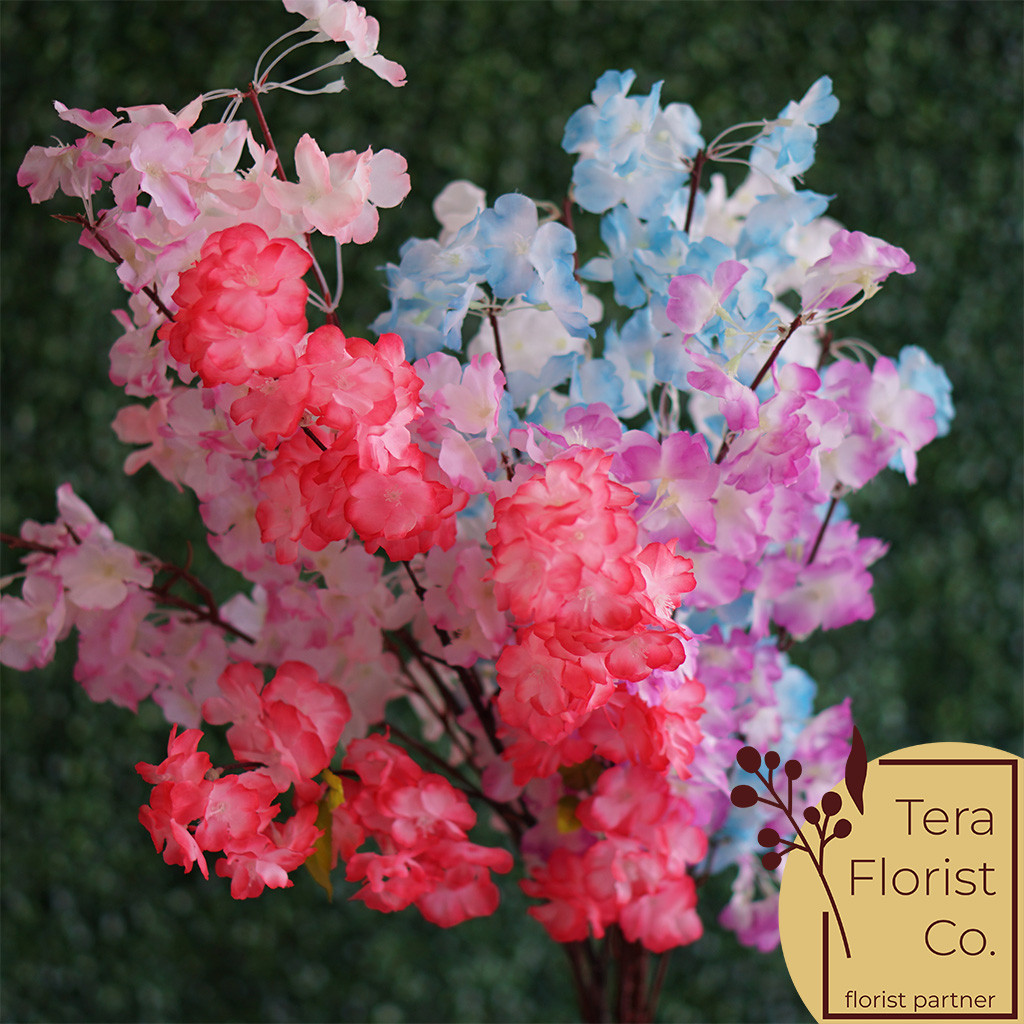 Jual Bunga Sakura Cherry Blossom Jepang Artificial Import Imitasi untuk ...