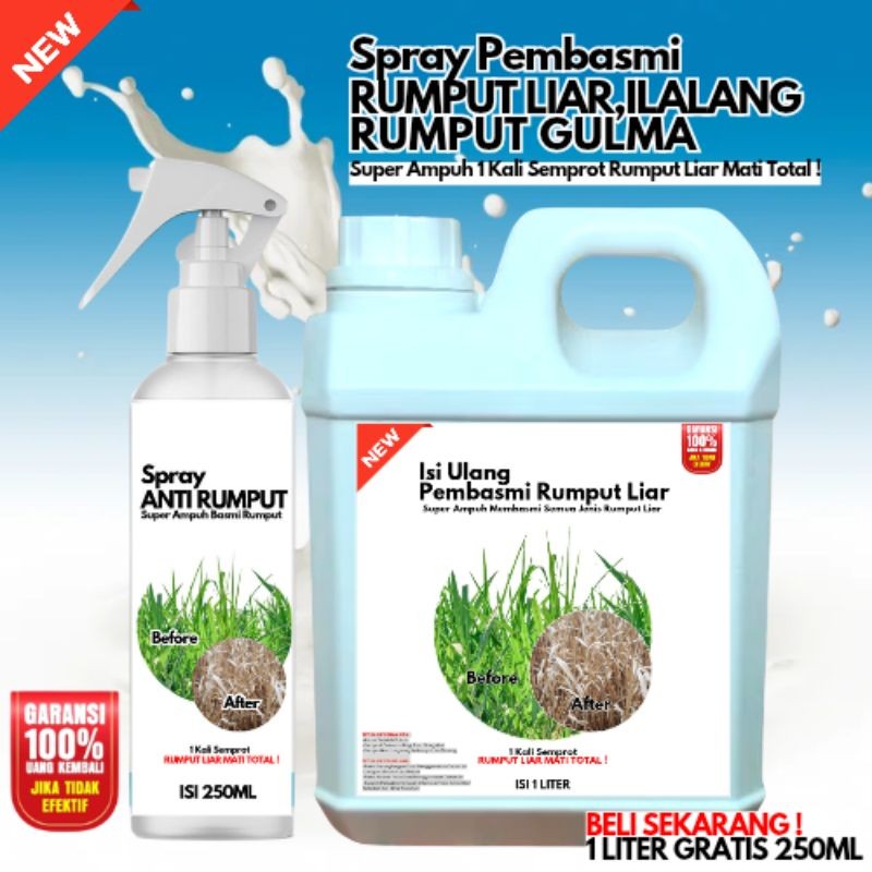 Jual Spray Pembasmi Rumput Liar | Rumput Ilalang | Rumput Gulma | 100% ...