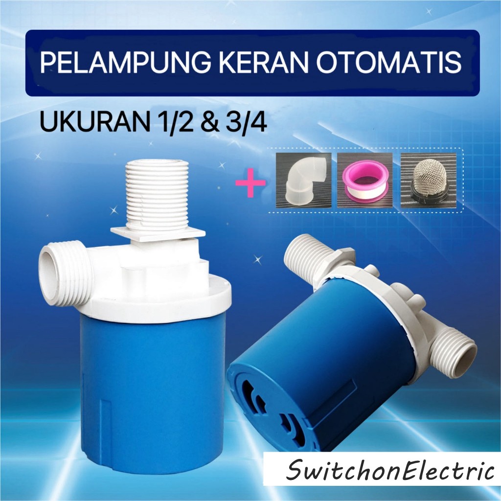 Jual Kran Otomatis Bak Mandi 1/2 & 3/4 Inch - Sensor Pelampung Toren ...