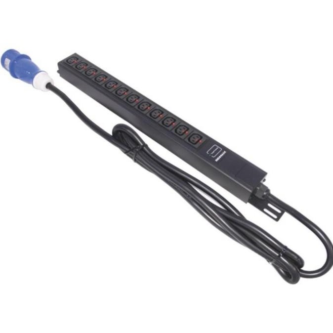 Jual PDU12G/E-32L PDU 12 Outlet With Head Plug 3pin 2P+E 32A INDORACK ...