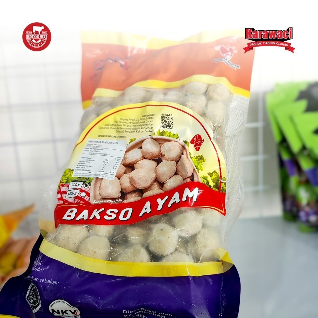 Jual KARAWACI Bakso Ayam Kerikil 500gr - Brothermeatshop | Shopee Indonesia