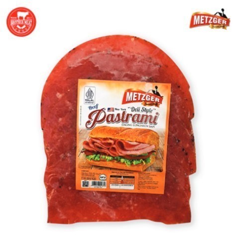 Jual Metzger Daging Ham Sapi Pastrami deli style 100gr | Shopee Indonesia