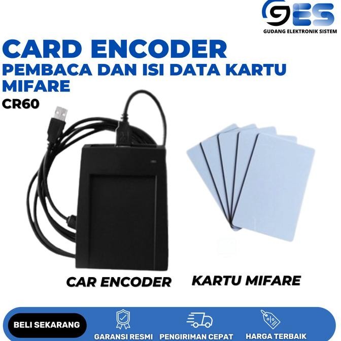 Jual Card Encoder Mifare READER RFID Pembaca Kartu Pintu Kamar CR60 ...