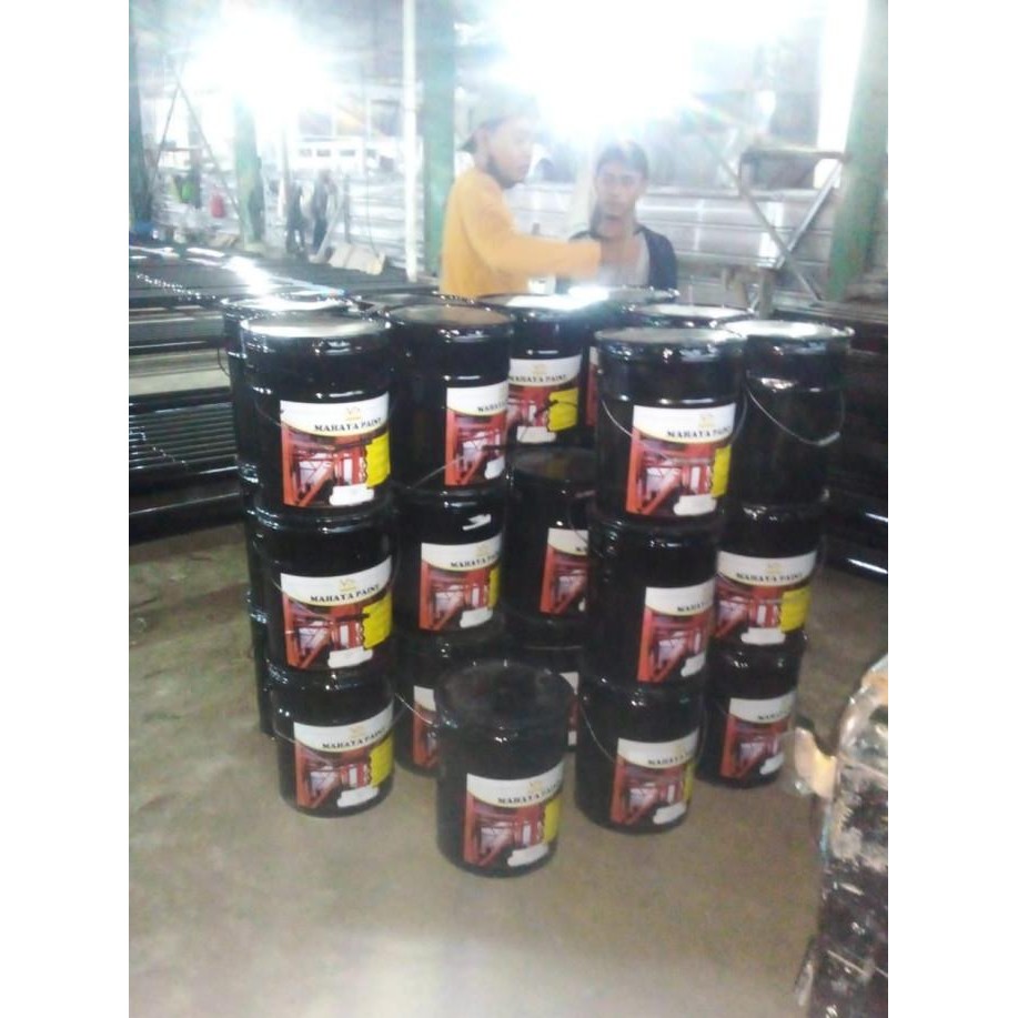 Jual Cat Minyak Silver Gloss Besi Dan Kayu 20Kg Mahaya Paint | Shopee ...