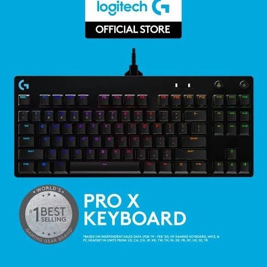 Jual NEW Logitech PRO X TKL Mechanical GAMING KEYBOARD GX BLUE SWITCH ...