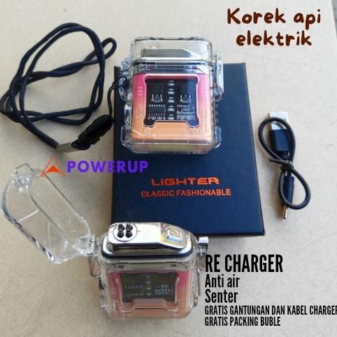 Jual KOREK API ELEKTRIK LISTRIK SENTER PLASMA ReCharge anti air TER | Shopee Indonesia
