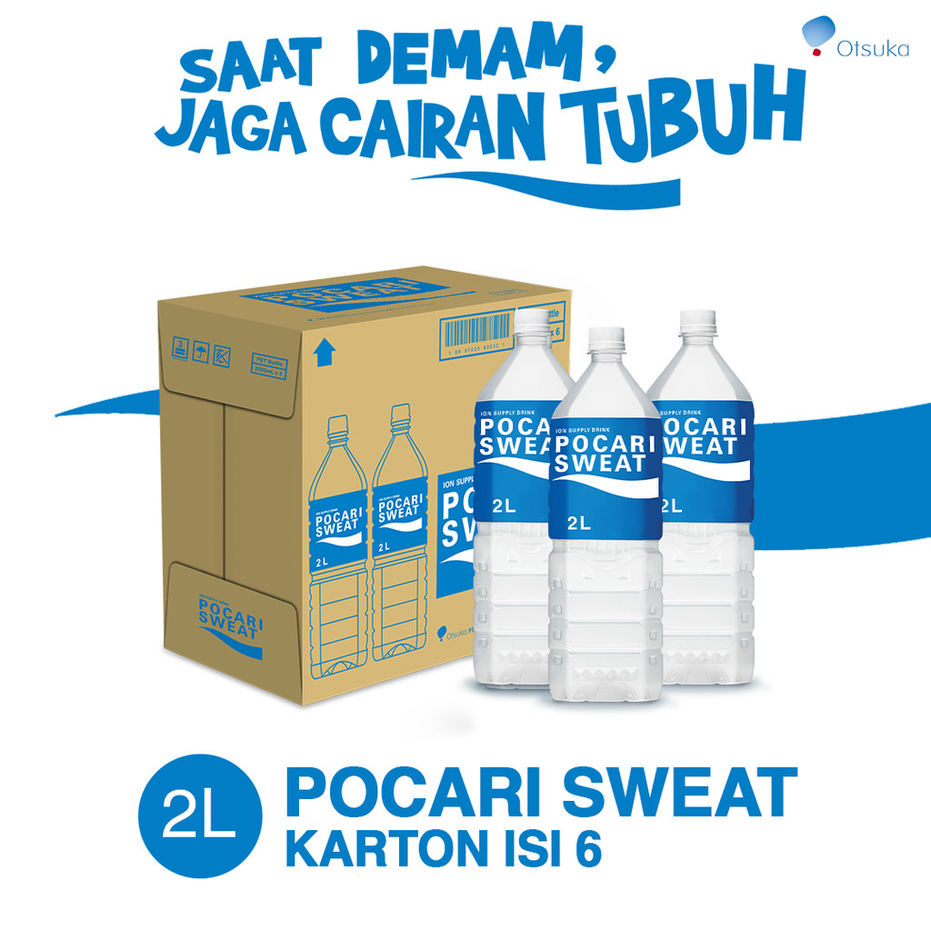 Jual POCARI SWEAT Pet 2L - 1 Karton (6 Botol) | Shopee Indonesia