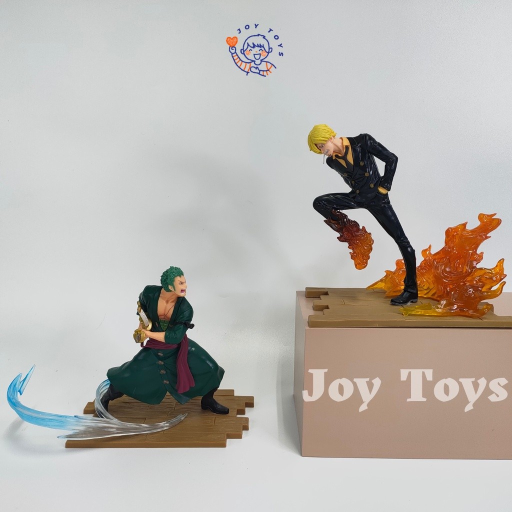 Jual ACTION FIGURE ONE PIECE ZORO VS SANJI 2 PCS, HIGH QUALITY ANIME ...