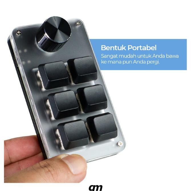 Jual Grosir Macro Pad Mechanical Keyboard For Editing Multimedia Knob ...