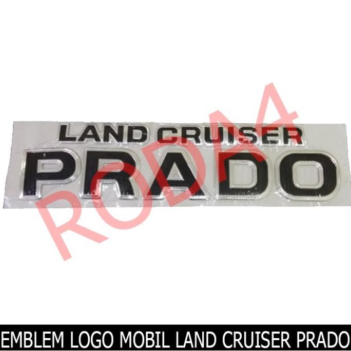 Jual EMBLEM - MOBIL LOGO TULLISAN LAND CRUISER PRADO LAMA CHROM BARU ...