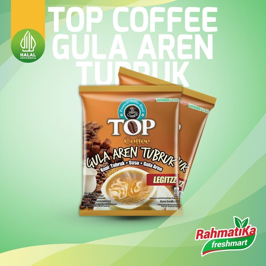 Jual Top Coffee Gula Aren Tubruk (Isi 15 sachet x 27 gram) | Shopee ...