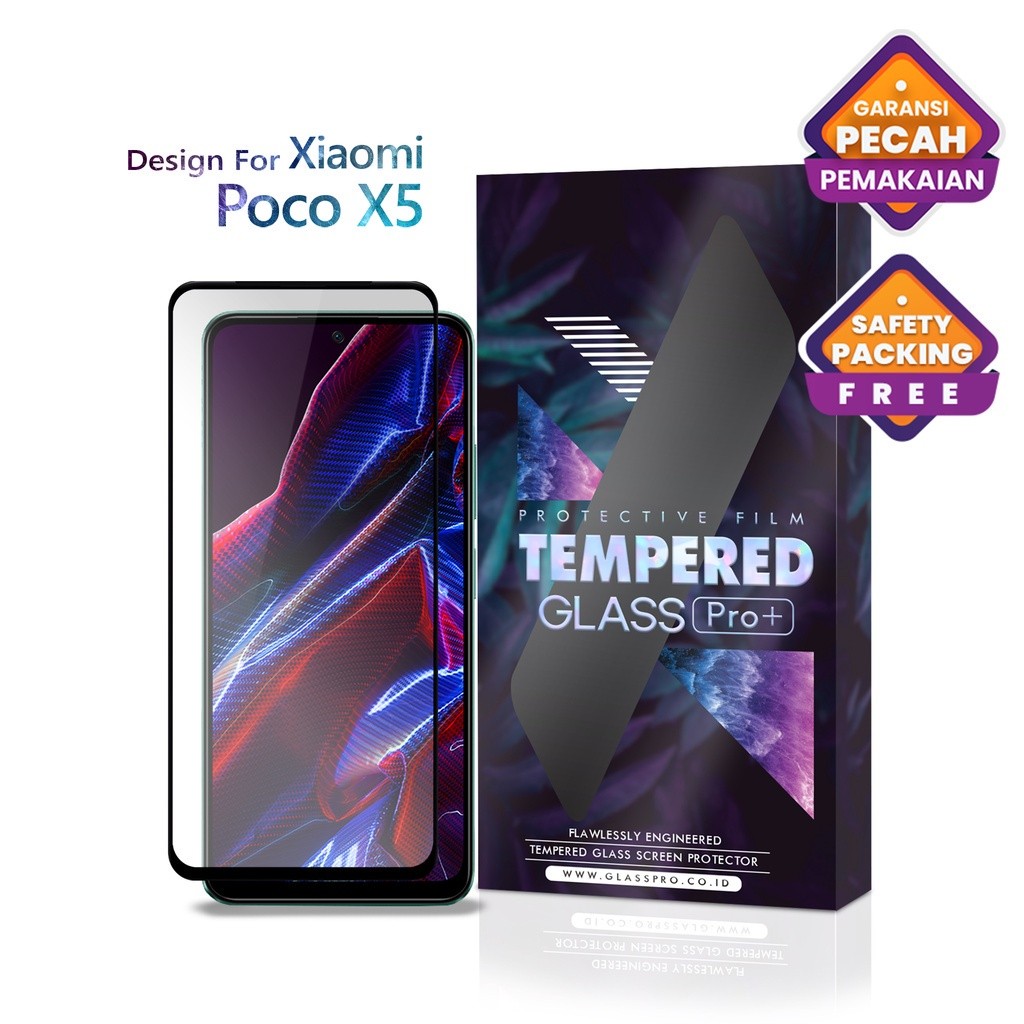 Jual Glass Pro XIAOMI POCO X5 / X5 5G - Tempered Glass Full Cover - Not ...