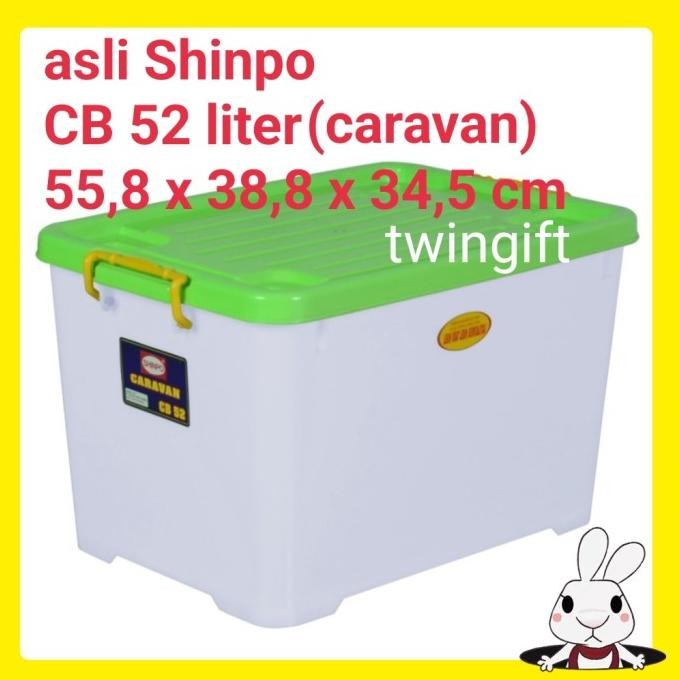 Jual CONTAINER/KONTAINER BOX SERBAGUNA 52 LITER, SHINPO, CB-52, CARAVAN ...