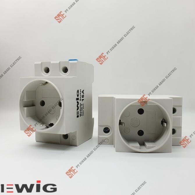 Jual Sale Stop Kontak Arde Din Rail Ewig Modular Socket Ac30-5 16A 220V | Shopee Indonesia