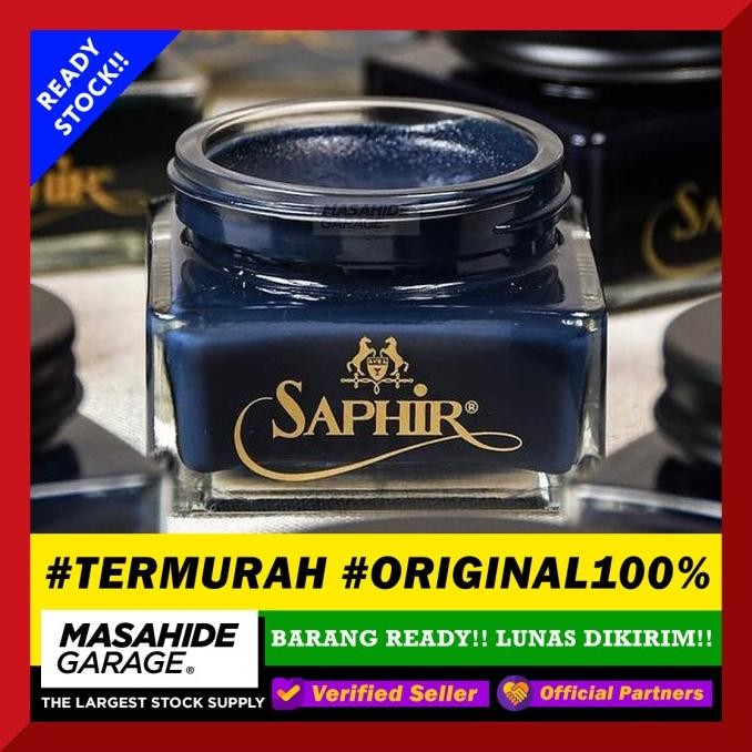 Jual (TERMURAH) SAPHIR CREME BIRU PETROLEUM BLUE 75ml - SEMIR SEPATU ...