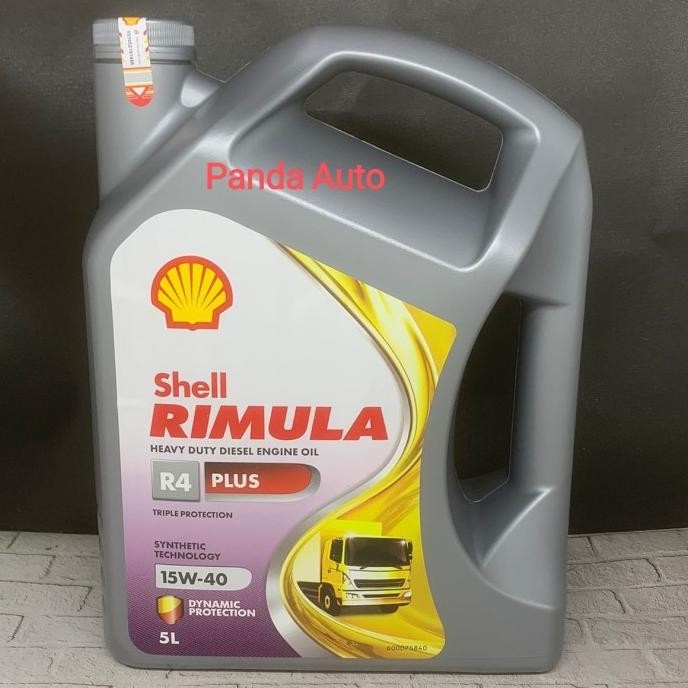 Jual Oli Mesin Mobil Diesel Shell Rimula R4 X, 15W 40, Gln 5 Ltr, 100% ...