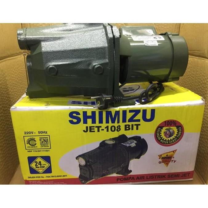 Jual Mesin Pompa Air Shimizu Semi Jet Pump 108 BIT Daya Hisap 11 m murah | Shopee Indonesia