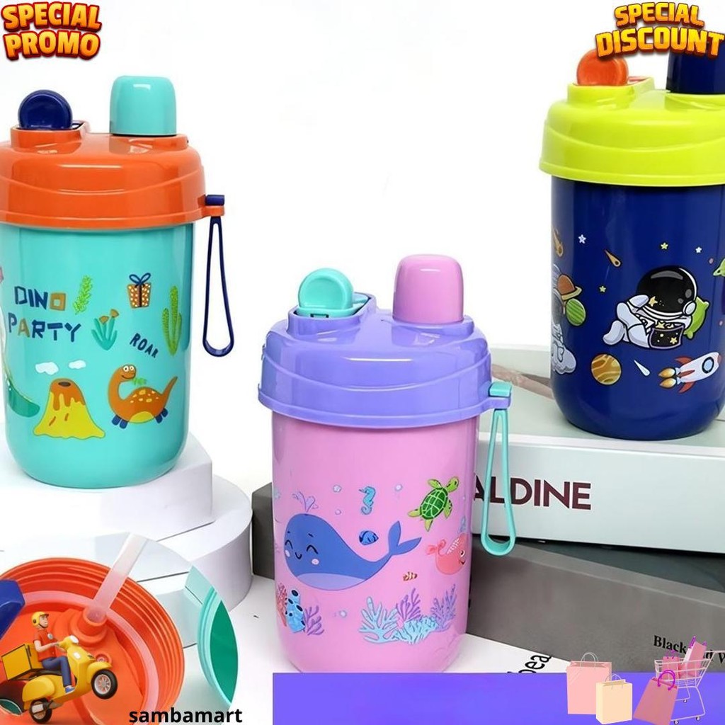 Jual Kotak Makan Lunch Box Set Anak Dengan Botol Minum / 5417 D Promo Puncak | Shopee Indonesia