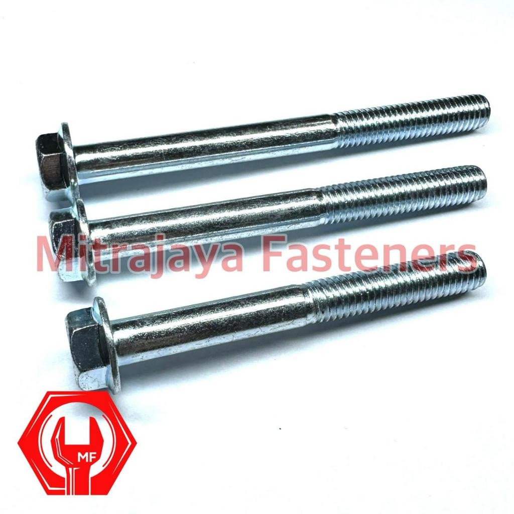Jual Baut Flange Bolt M8 x 60 Putih | Shopee Indonesia