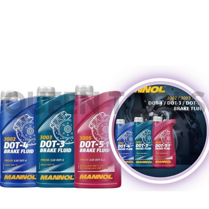 Jual Brake Fluid Minyak Rem Dot 4 Dot4 Mobil Motor Mannol 500Ml ...