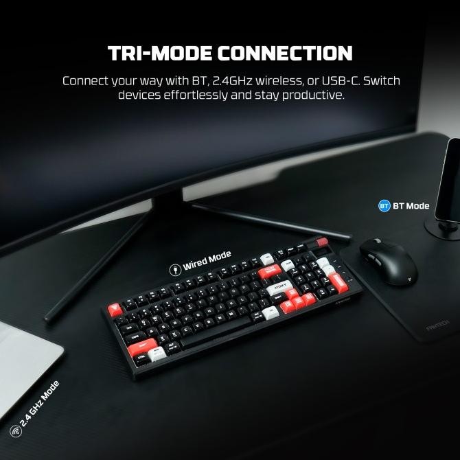 Jual Fantech Atom Pro Series Wireless Keyboard Mechanical Gaming ...