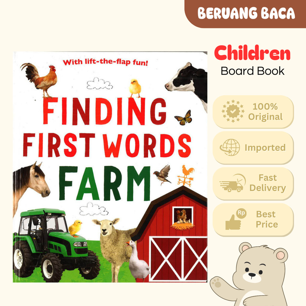 Jual FINDING FIRST WORDS FARM - JONATHAN LITTON - Board Book | Shopee ...