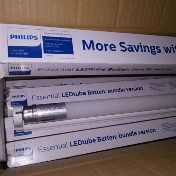 Jual Philips TL LED 16 Watt Set BN015C Lampu Neon T8 16W 120cm murah | Shopee Indonesia