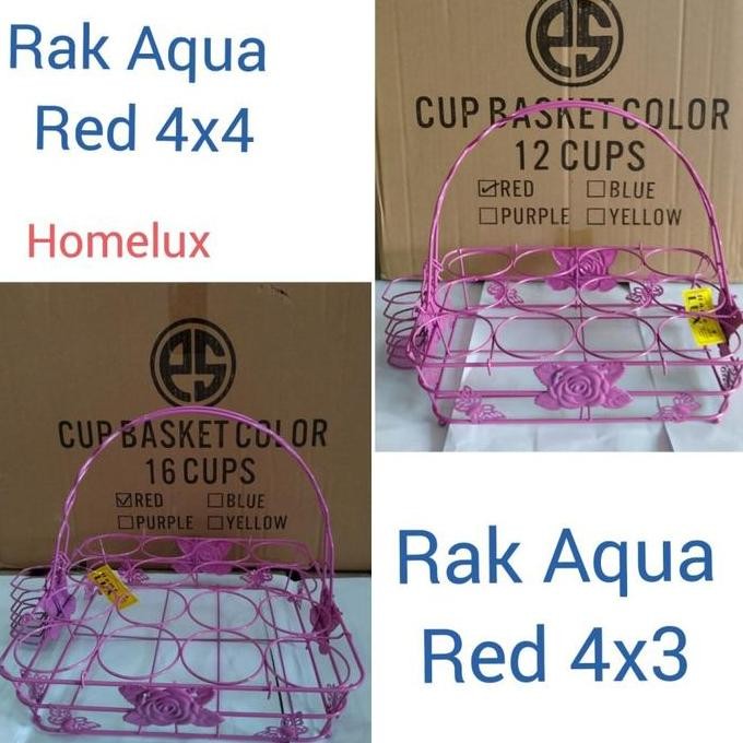 Jual Rak Aqua Stainless 12 Lobang. Keranjang Tempat Air Mineral Aqua ...